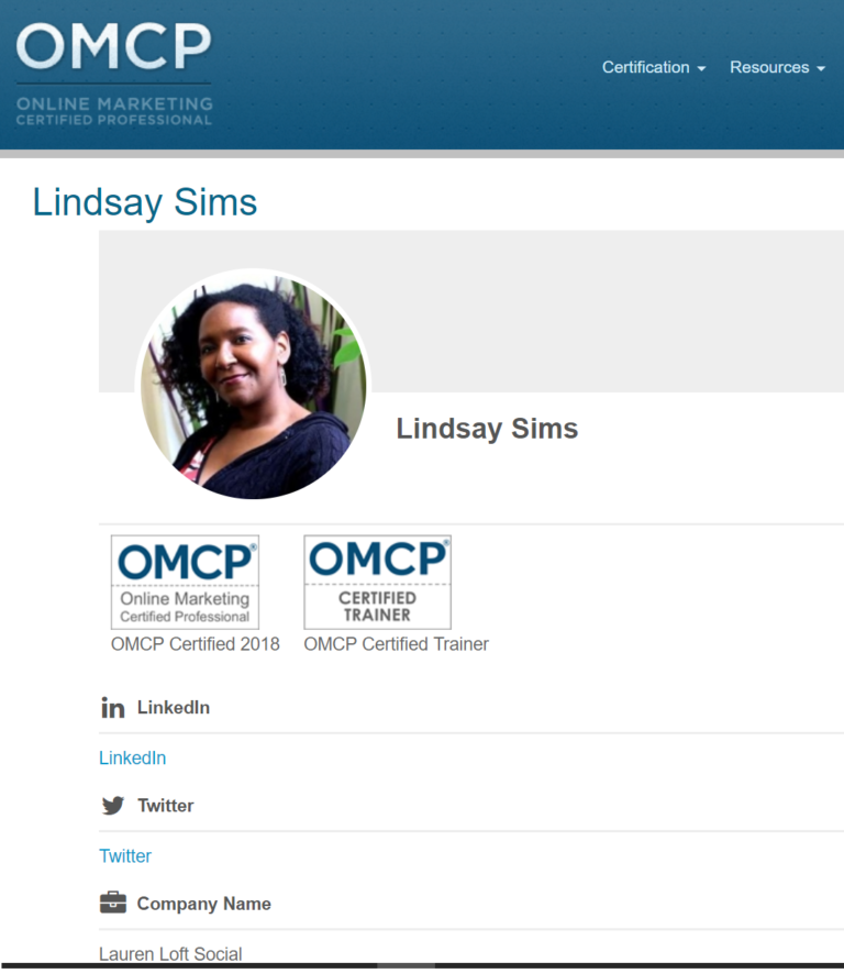 OMCA™ Digital Marketing Certification | Independent Industry Association