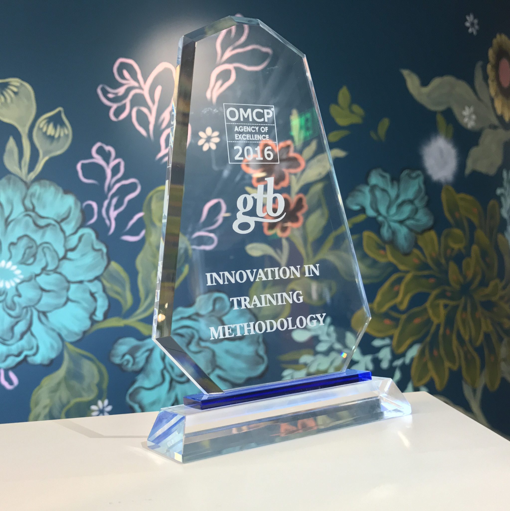 GTB Earns OMCP Agency Of Excellence Award for Innovation in Training - OMCP