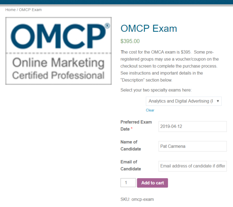 Exam and Certification Process FAQ - OMCP