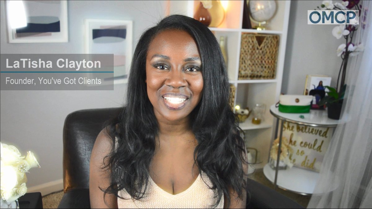 Certified Giving Back: OMCP LaTisha Clayton Encourages Candidates - OMCP